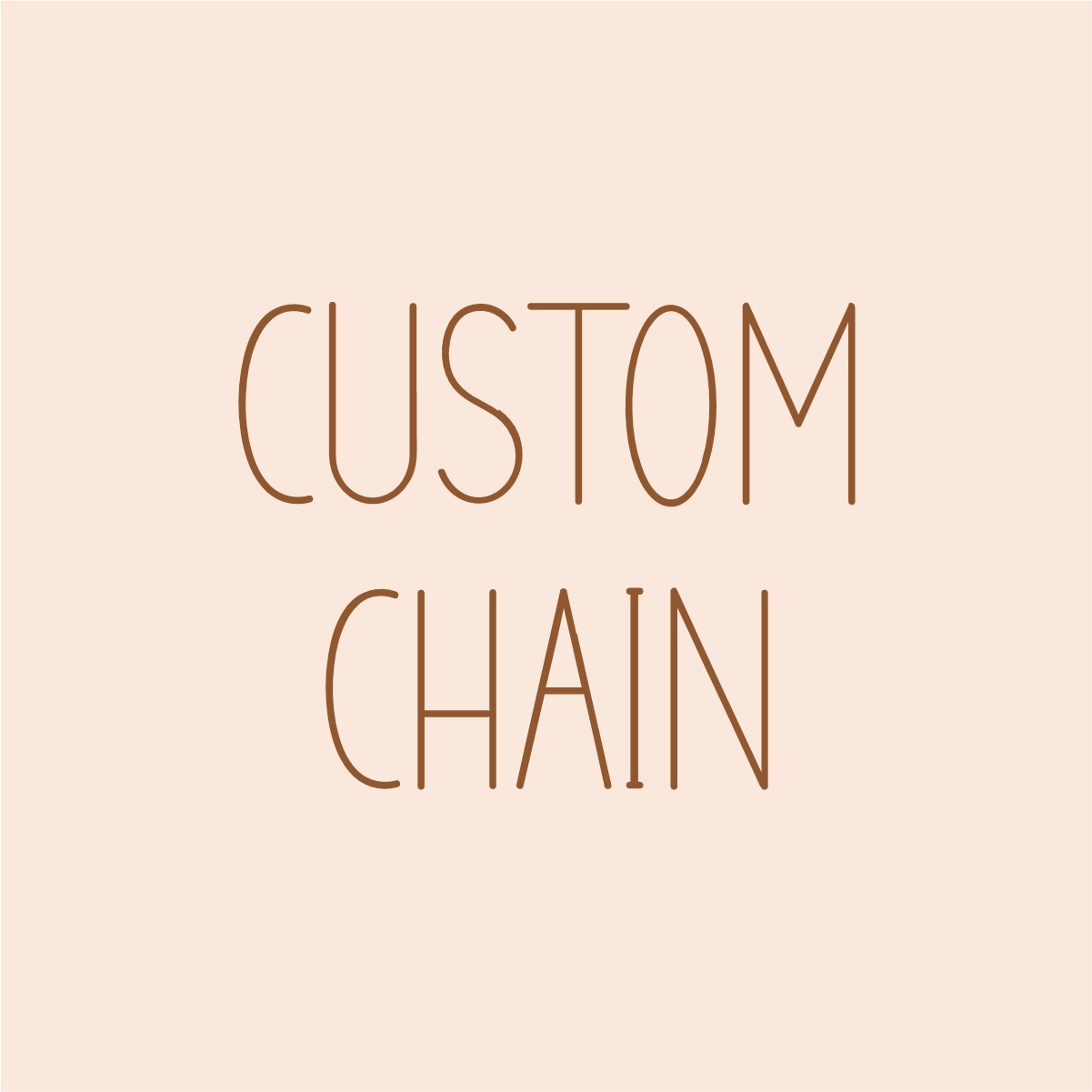 Custom 3D Printed Chain – Cotton & Copper Transfers