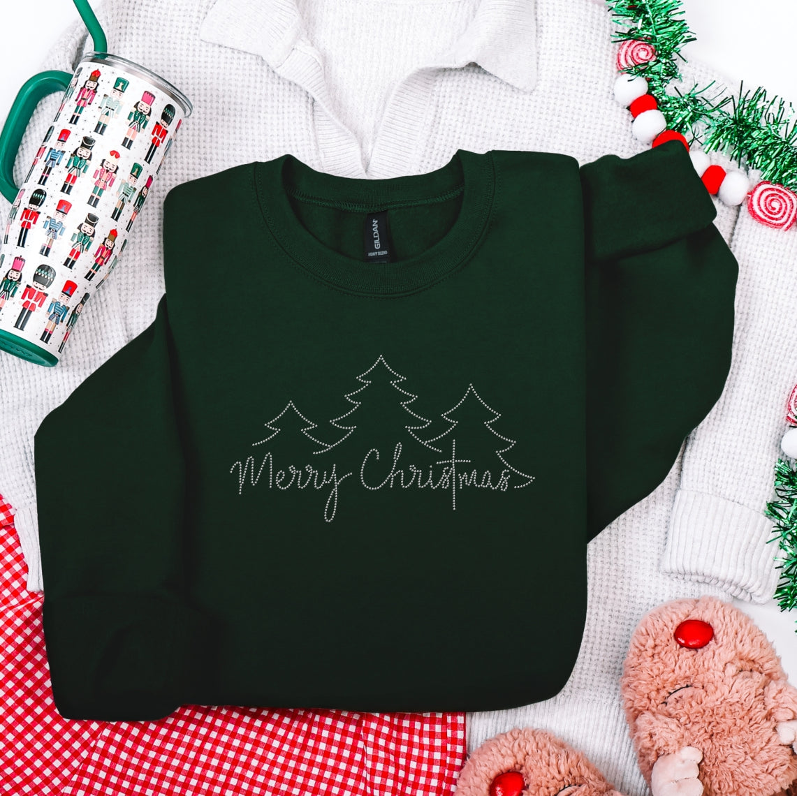Merry Christmas Spangle – Cotton & Copper Transfers